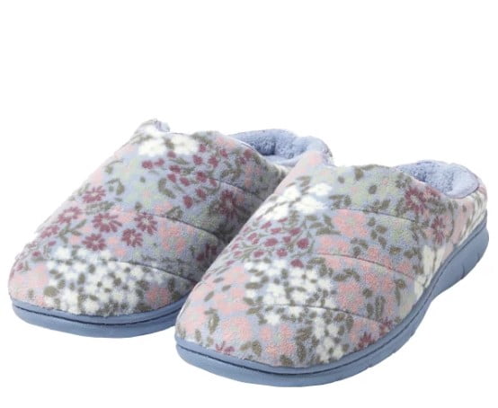 Dearfoams Women's Size Large (9/10) Indoor/Outdoor Slippers, Blue ...