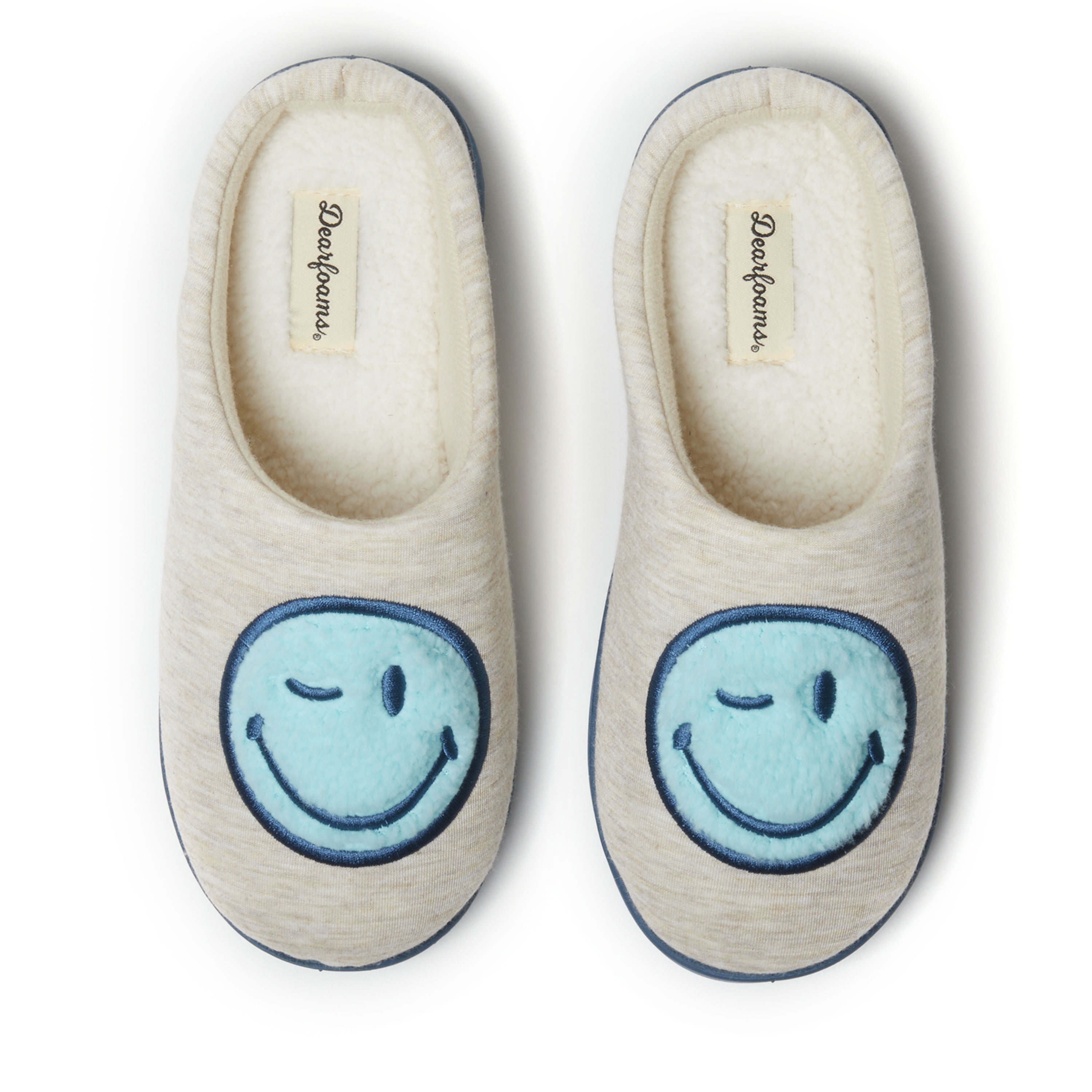 Dearfoams Comfy Indoor Women's Smile Icon Soft Comfortable Bedroom ...