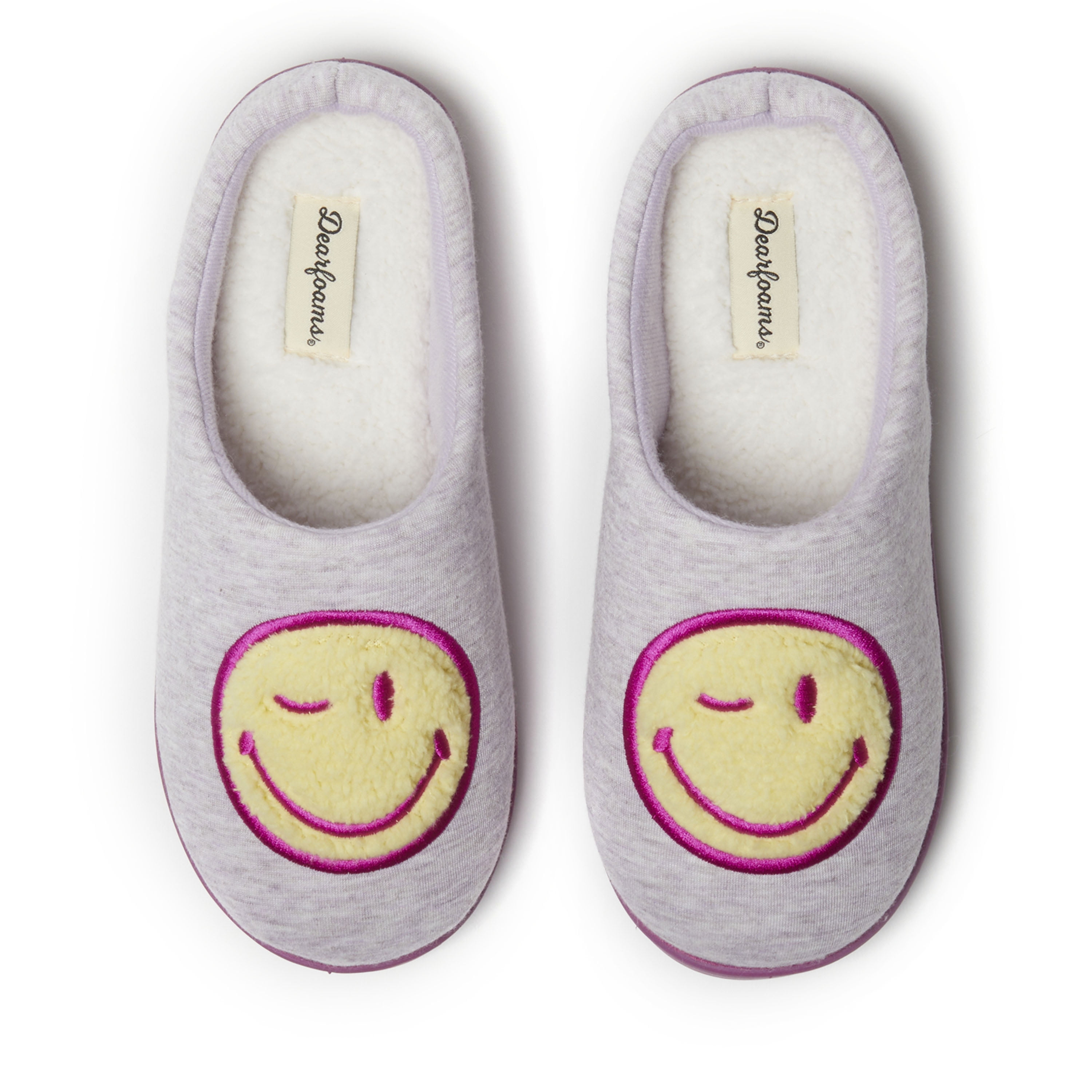 Dearfoams Women's Smile Icon Smiley Face Clog House Slipper - Walmart.com
