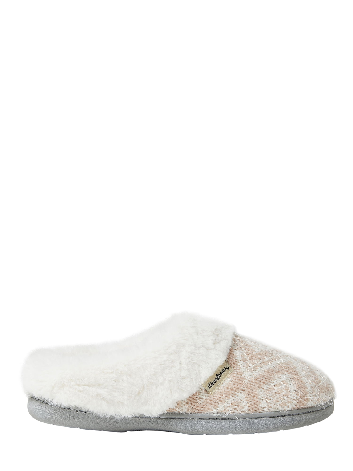 Dearfoams Womens Oversized Fairisle Clog Slippers - Walmart.com