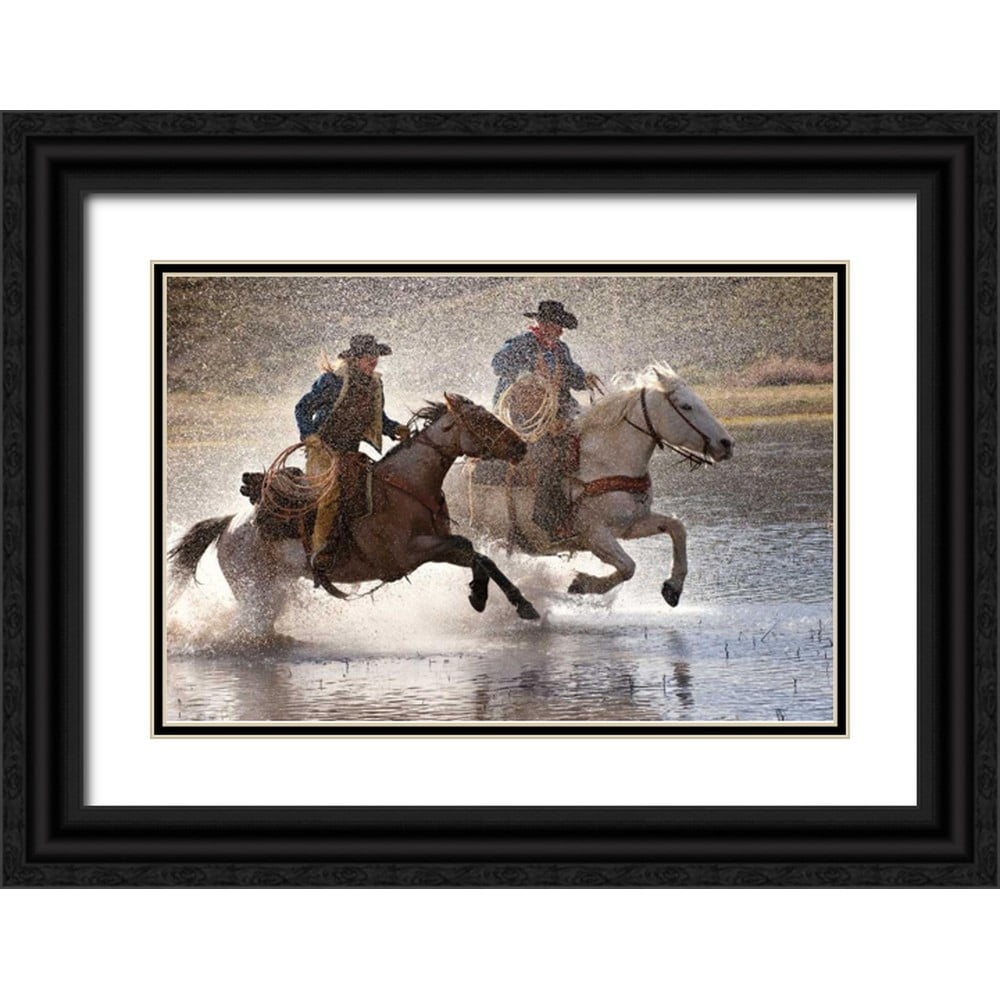 Dearing, Lisa 14x11 Black Ornate Wood Framed with Double Matting Museum ...