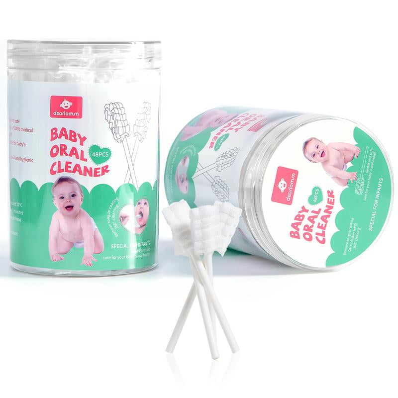 Dearlomum Tongue Cleaner, Newborn Toothbrush, 48PCS Disposable Infant ...