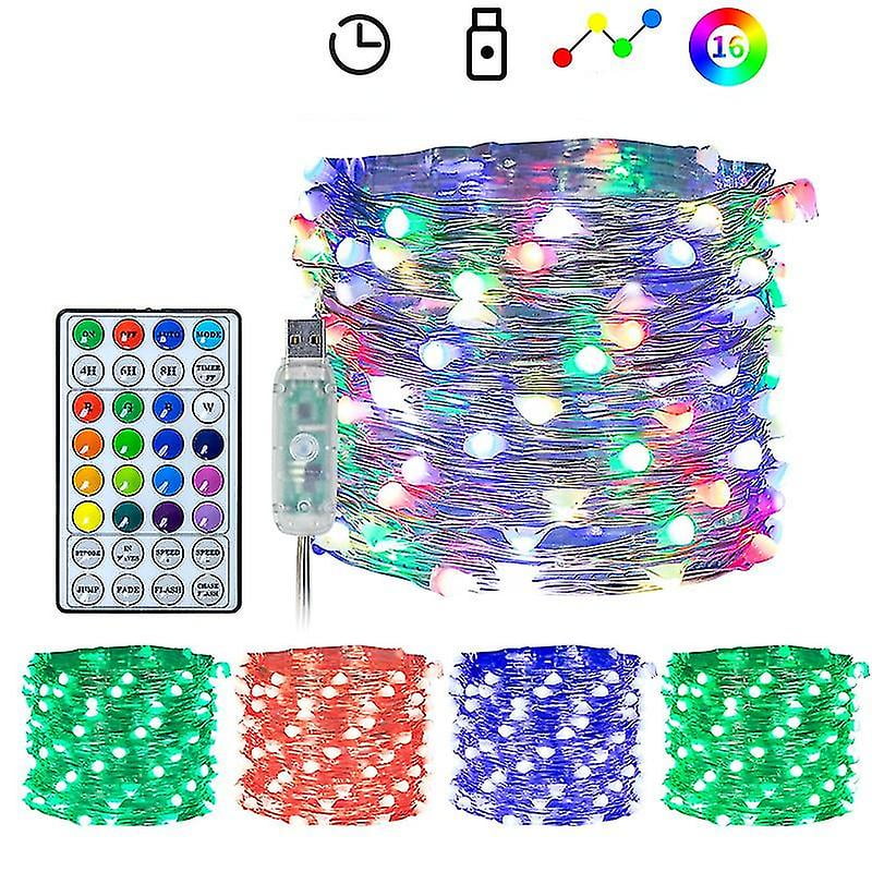Dearmcolor Smart Fairy String Lights Rgbic Christmas Lights Remote ...