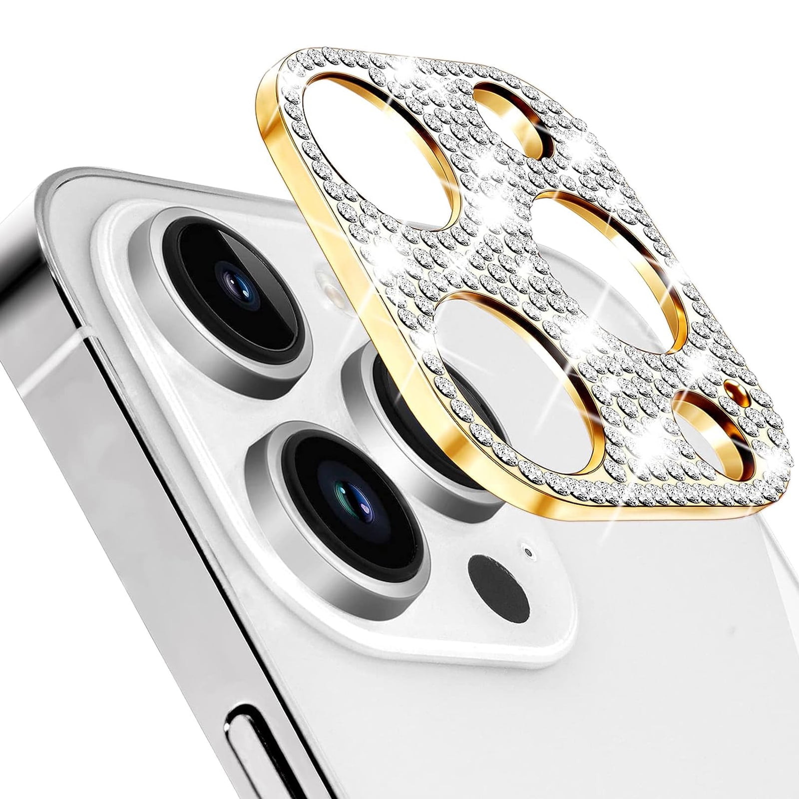 Dease Luxury Bling Camera Lens Protectors 2-Pack for iPhone 15 Pro Max ...