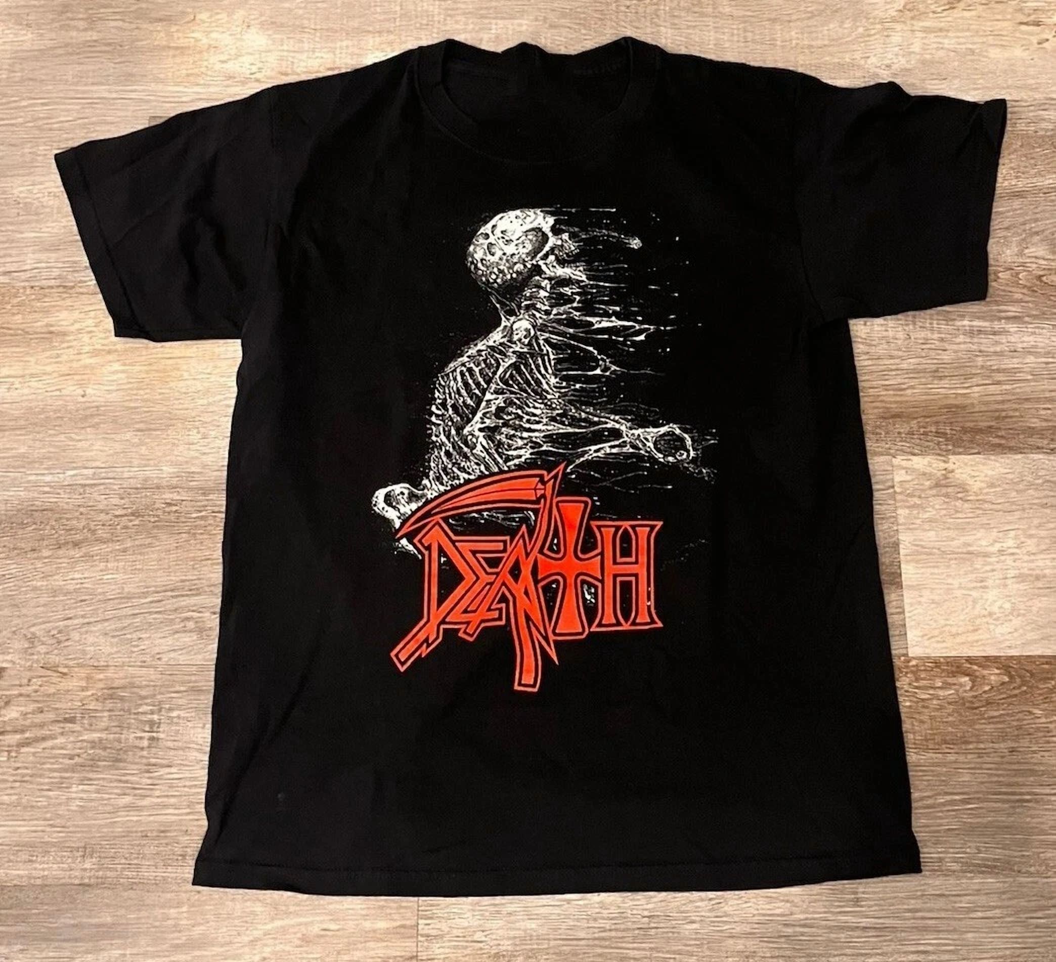 Death Band Melting Skeleton Vtg Heavy Cotton Black All Size Shirt IN855 ...