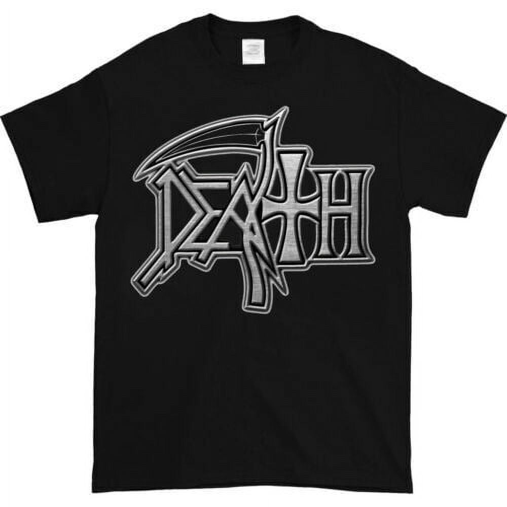 Death Band Shirt Death Logo Silver Rare New Black T-Shirt - Walmart.com
