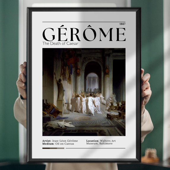 The Death Of Caesar - Jean-Leon Gerã´Me Art Print, Famous Painting ...