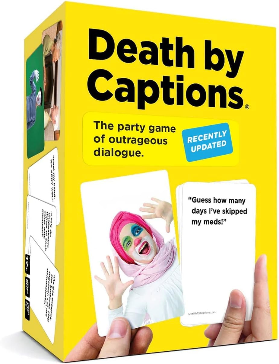 Death by Captions - The Hilarious Game of Sick & Twisted Performances | Party Game Where Adults ...
