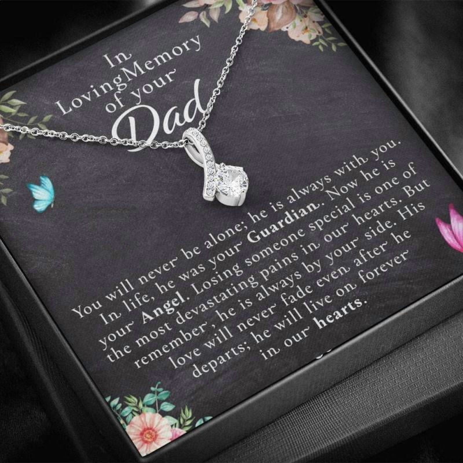Death of Dad, Alluring Beauty Loss of Father Necklace, Parent ...