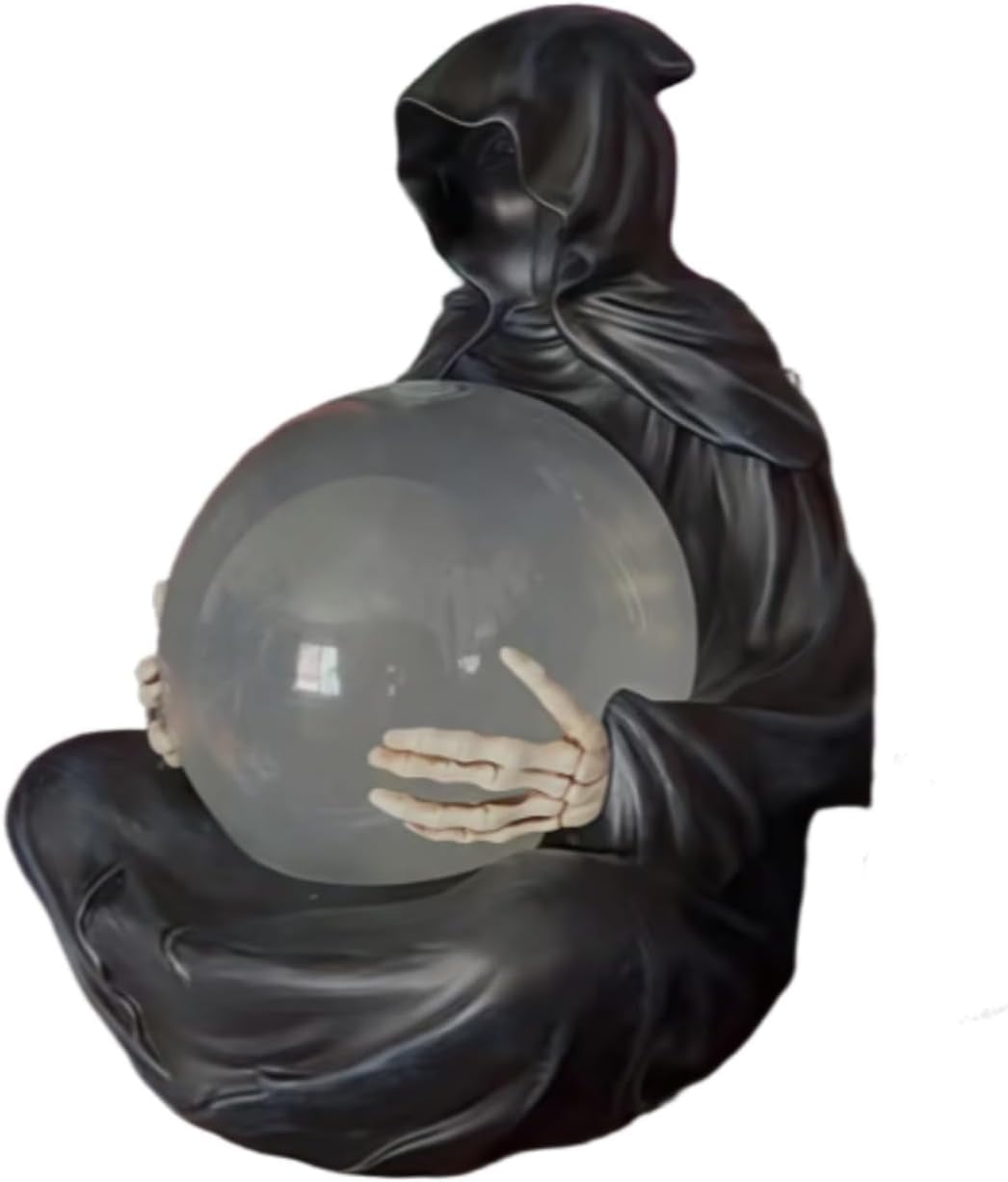 The Death God's Ball,Gothic Grim Reaper Ball Statue, Gothic Home Decor ...