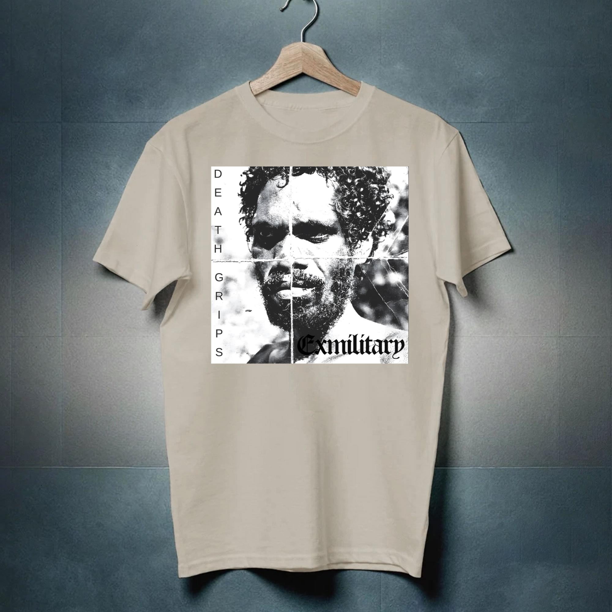 Death Grips Exmilitary Classic Tee Album Tour Merch T-Shirt - Black All ...