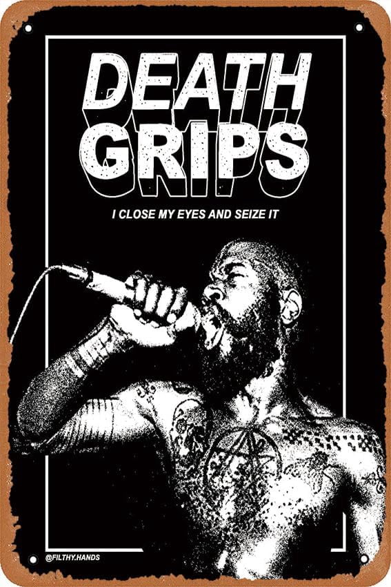 Death Grips MC RIDE Poster Retro Metal Tin Sign 8x12 Inch Home Bar Man ...
