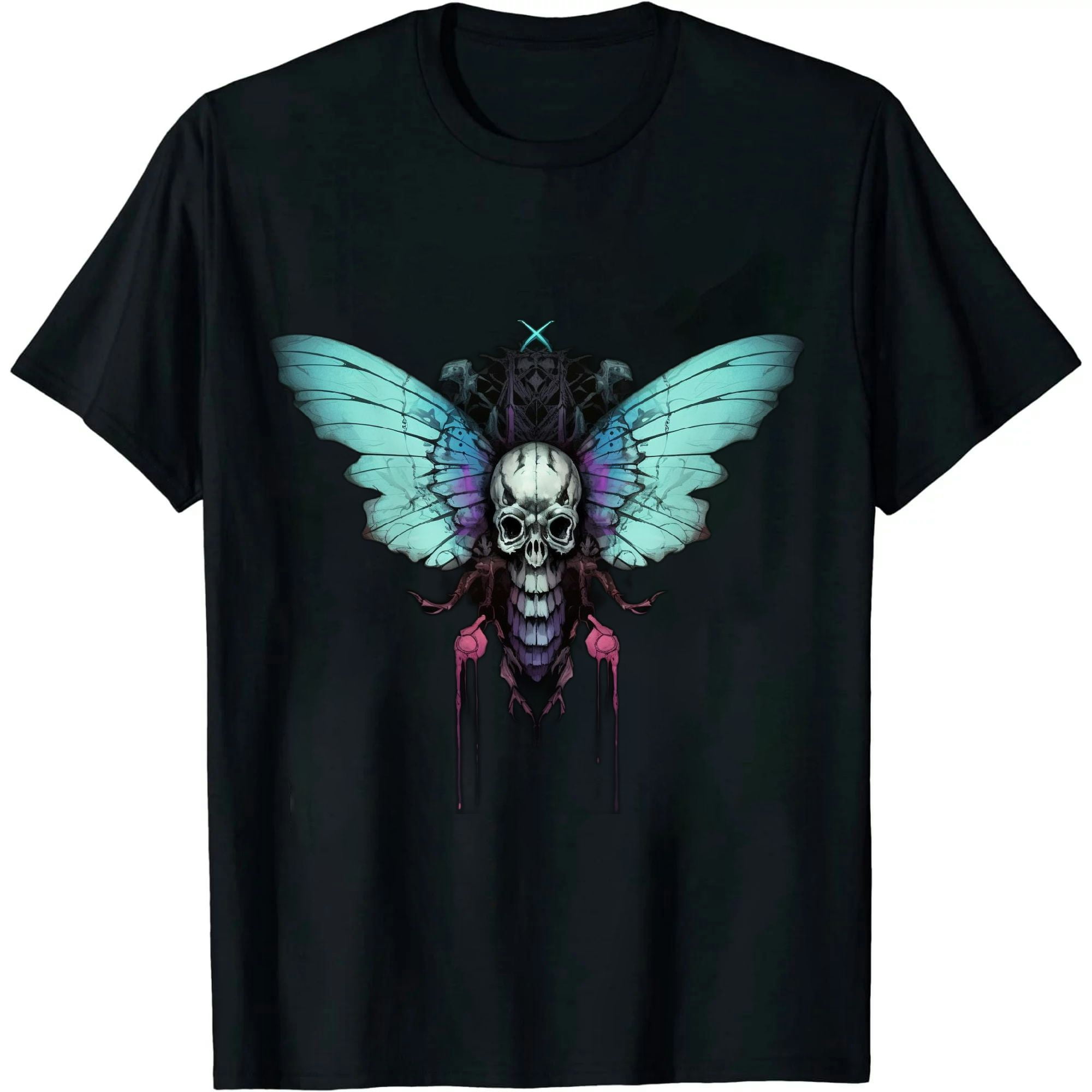 Death Head Moth Pastel Goth Emo Dark Death's Head Moth T-Shirt ...
