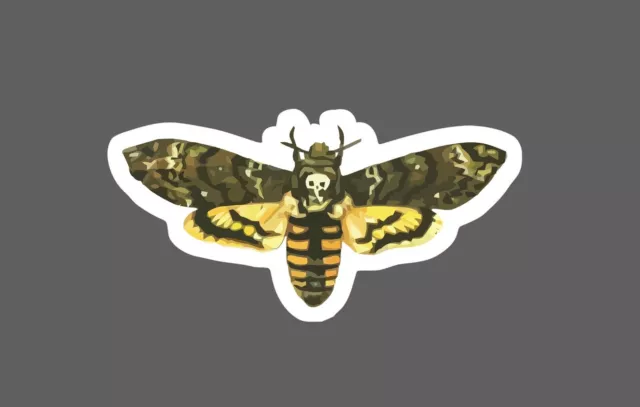 Death Head Moth Sticker Skull Waterproof Sticker Phone Decal Water ...