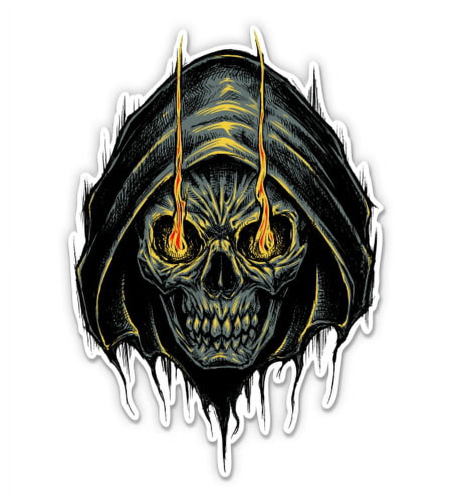 Death Horror Hell - 7" Vinyl Sticker - For Car Laptop I-Pad ...