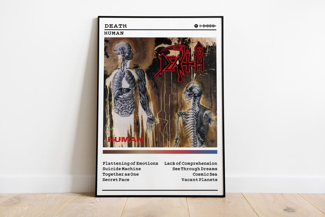 Death, Human, Album Prints, Wall Decor S, Album Cover, Metal Music #711 ...