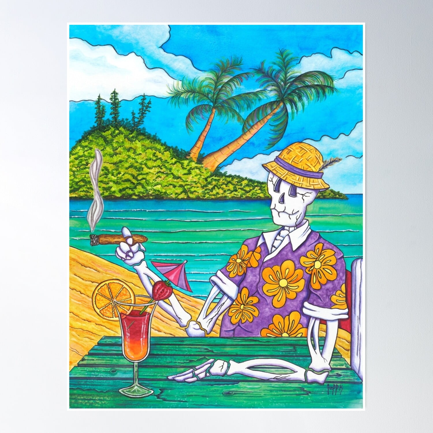 Death In Paradise Poster Wall Art, Modern Wall Decor, 16x24 UNFRAMED ...