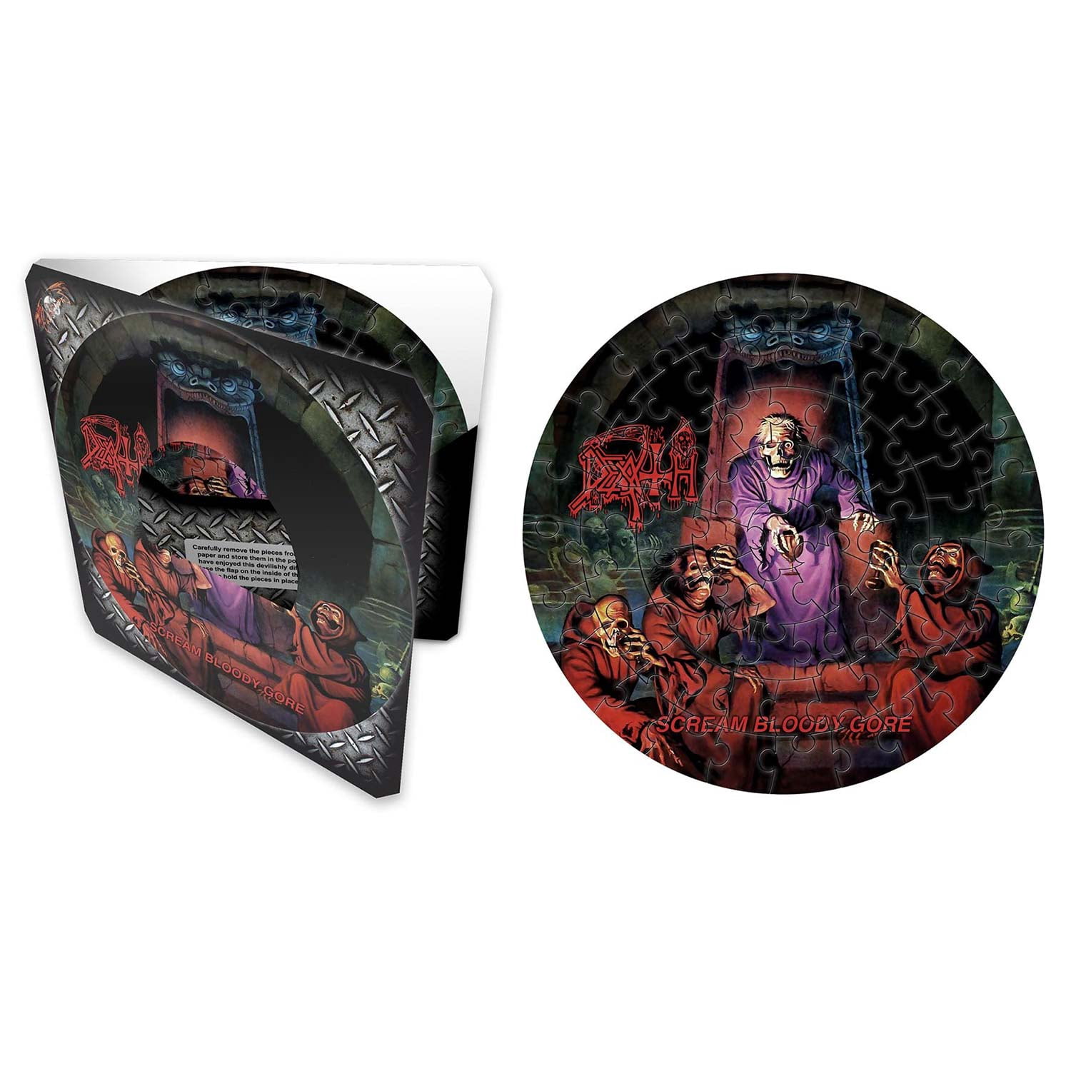 Death Jigsaw Puzzle Scream Bloody Gore Band Logo new Official 72 piece ...