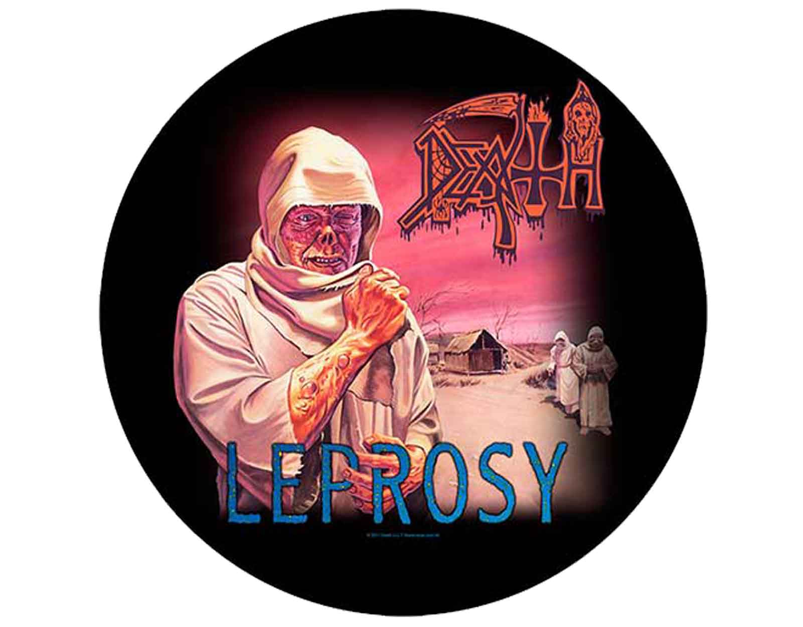 Death Leprosy Band Logo Back Patch - Walmart.com