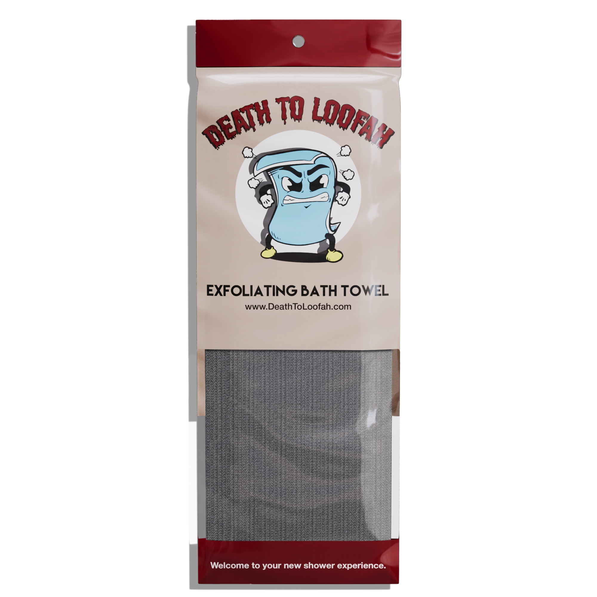 Death To Loofah Exfoliating Shower Towel - Extra Long Exfoliating ...
