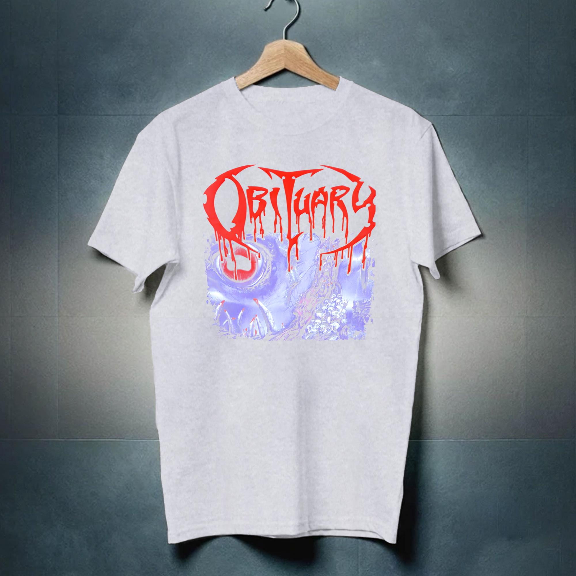 Death Metal Band Inspired Shirt, Black Heavy Music Graphic Tee, Retro ...