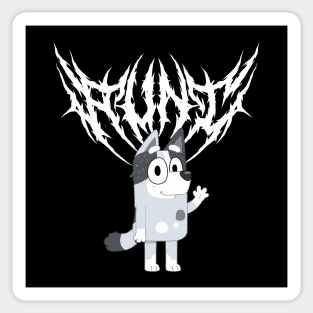 Death Metal Bluey Aunt Sticker Bluey Stickers For Kids, Bluey Stickers ...