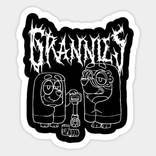 Death Metal Bluey Grannies Rita & Janet Sticker Bluey Stickers For Kids ...
