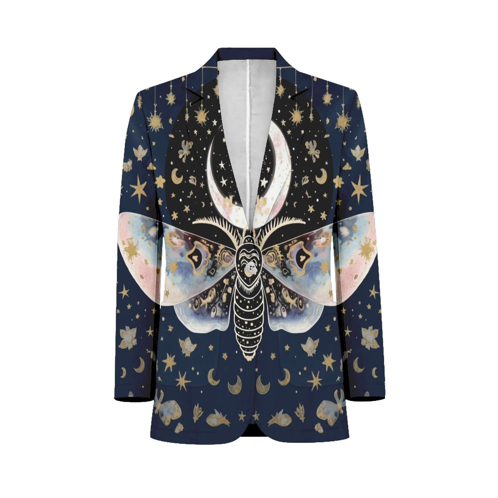 Death Moth Moon Customized Men's Suits full man Shawl Collar Gentleman ...