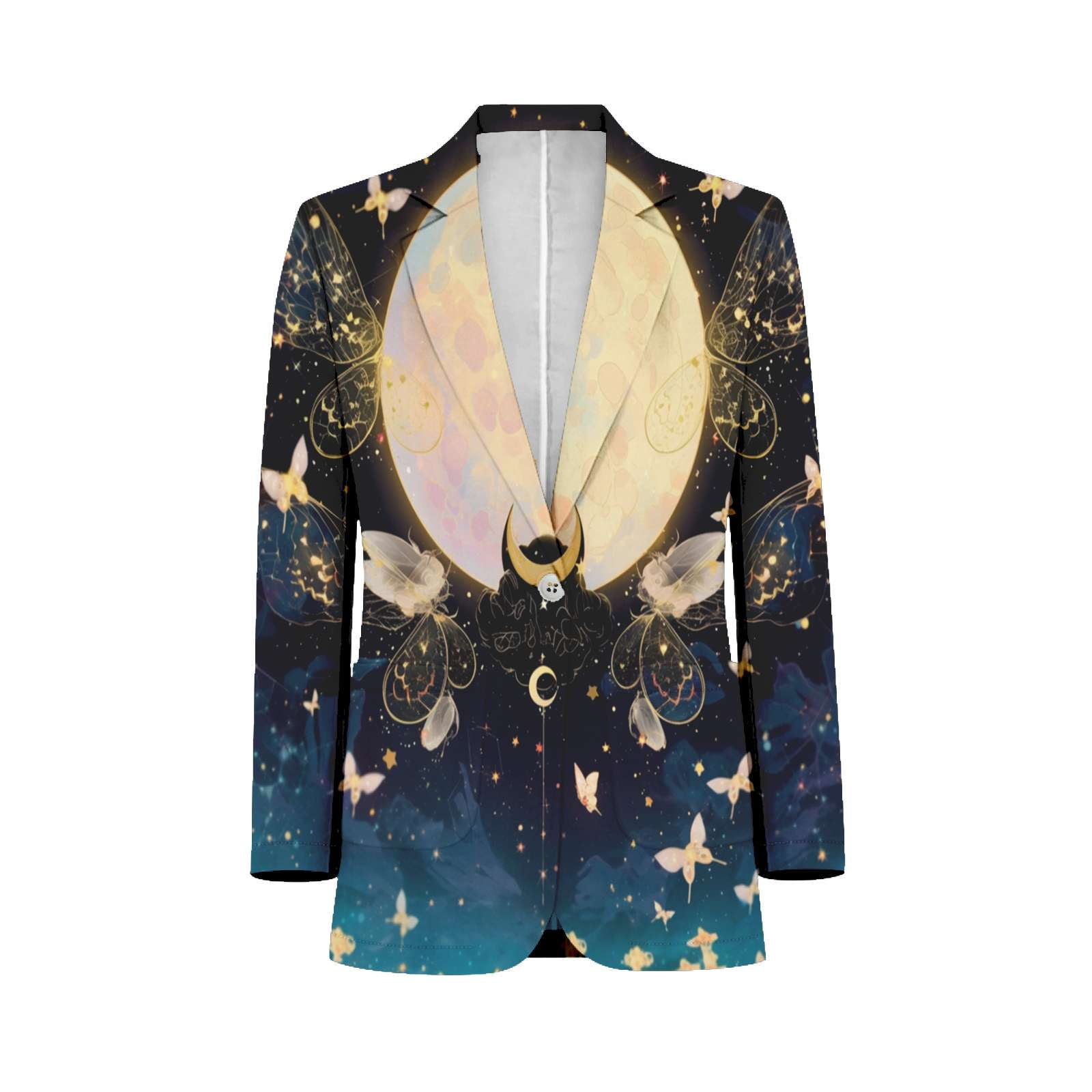 Death Moth Moon Customized Men's Suits full man Shawl Collar Gentleman ...