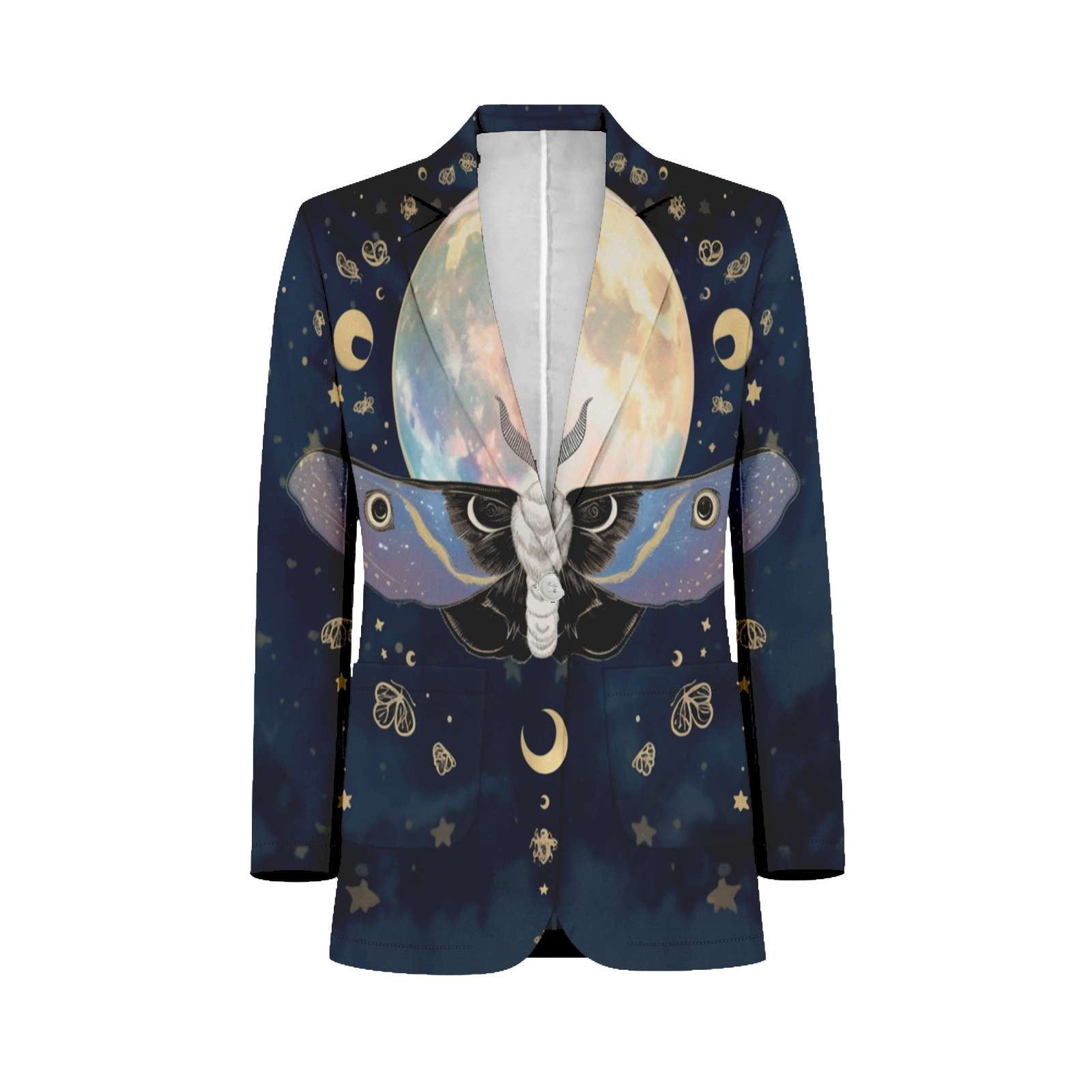 Death Moth Moon Customized Men's Suits full man Shawl Collar Gentleman ...
