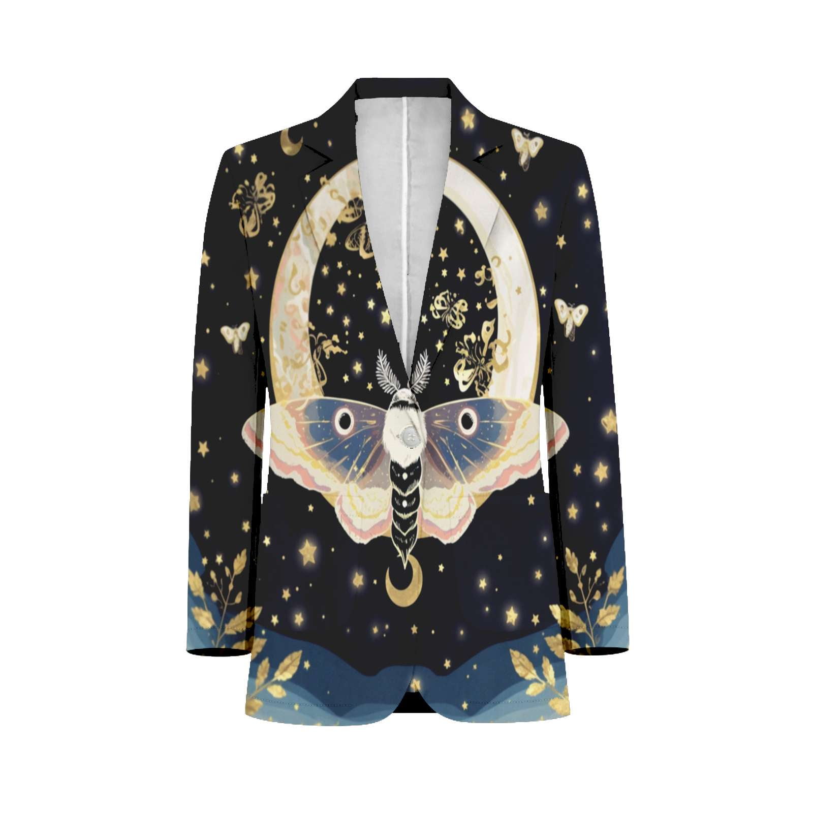 Death Moth Moon Customized Men's Suits full man Shawl Collar Gentleman ...