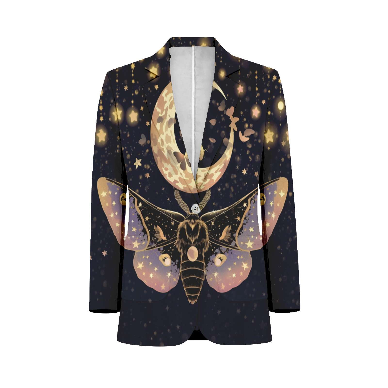 Death Moth Moon Customized Men's Suits full man Shawl Collar Gentleman ...