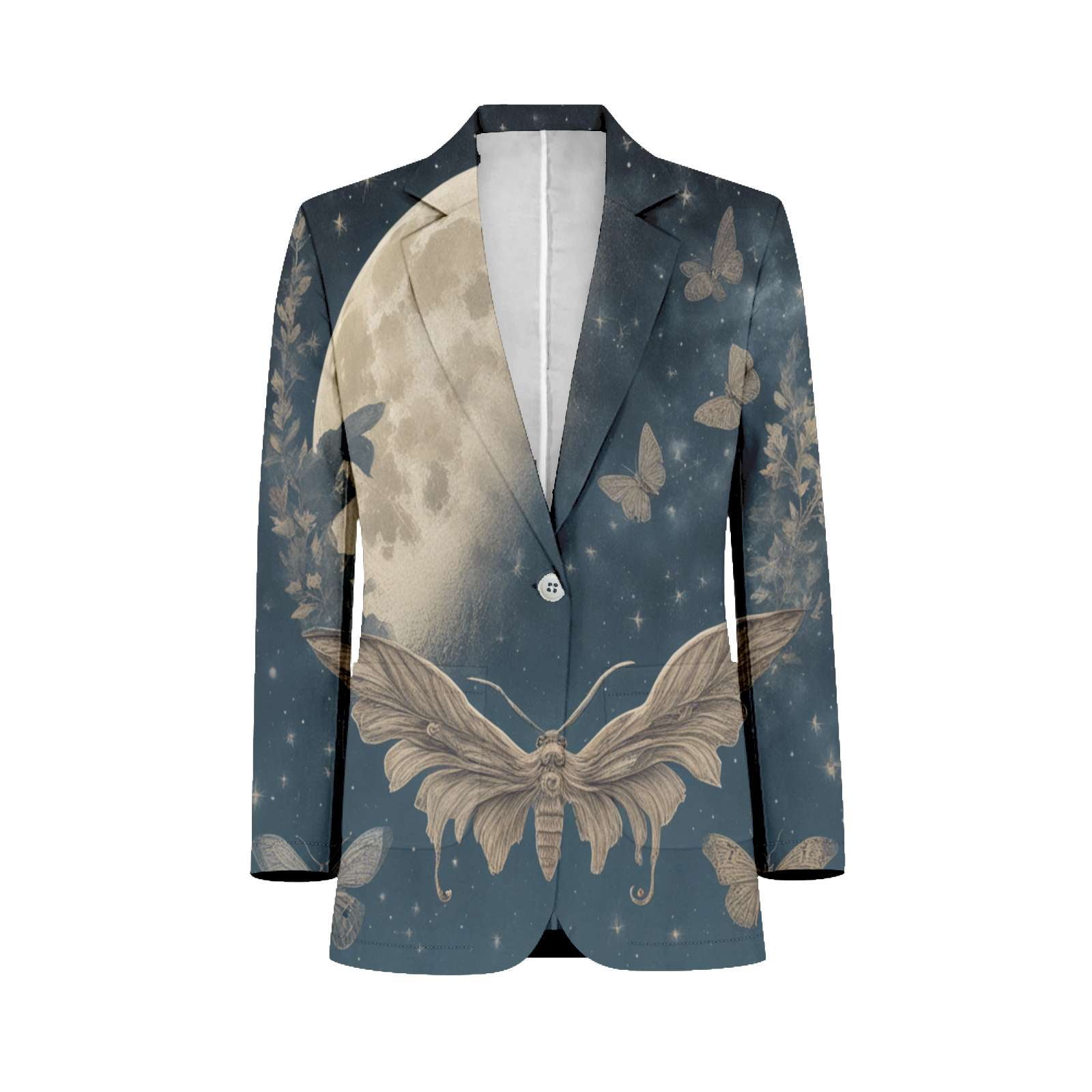 Death Moth Moon Customized Men's Suits full man Shawl Collar Gentleman ...