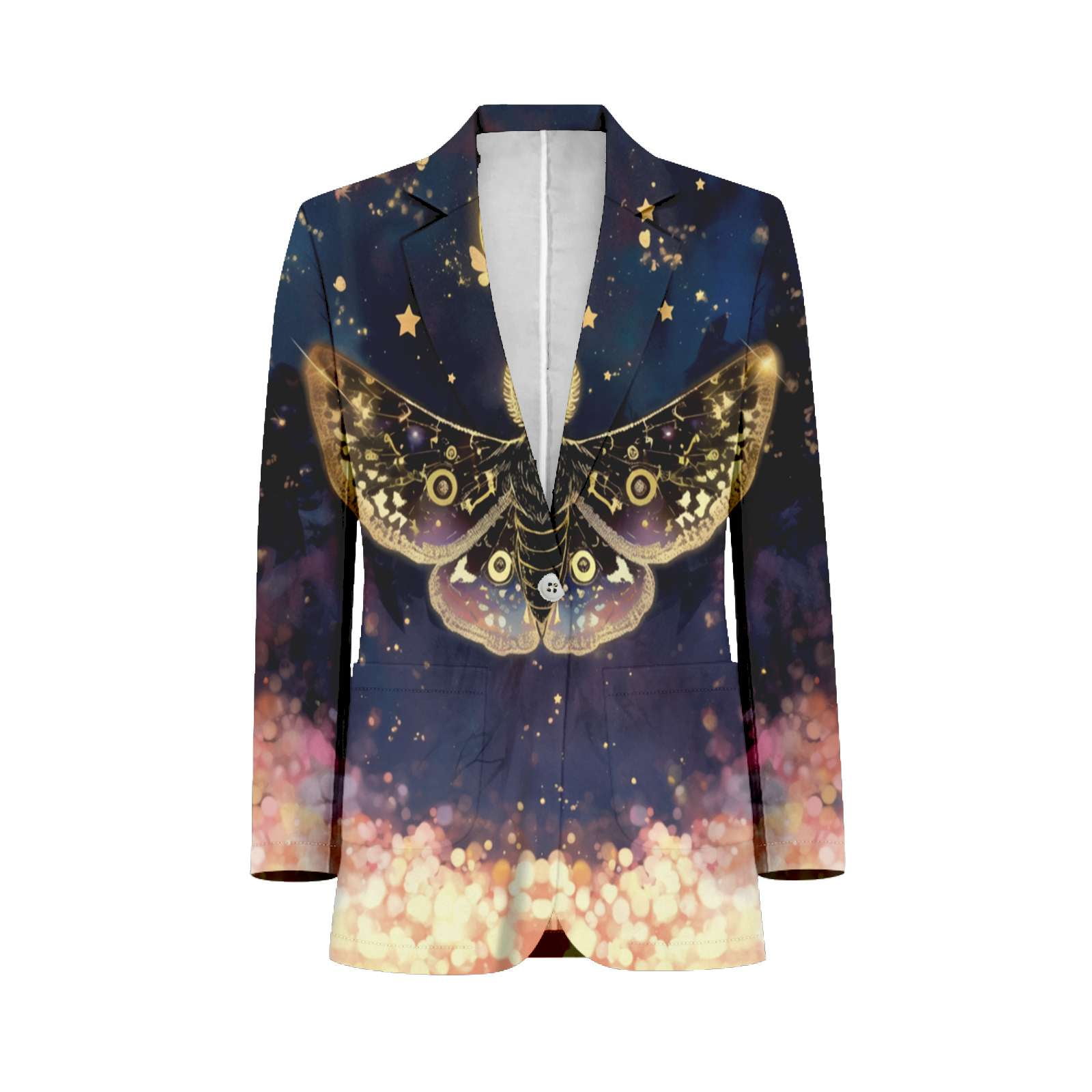 Death Moth Moon Customized Men's Suits full man Shawl Collar Gentleman ...