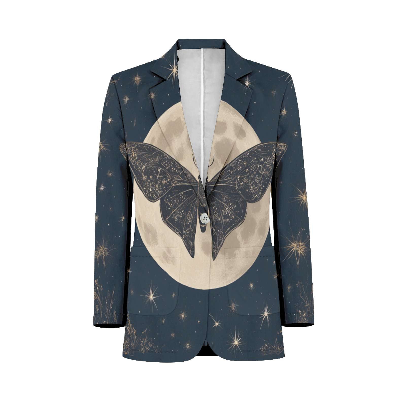 Death Moth Moon Customized Men's Suits full man Shawl Collar Gentleman ...