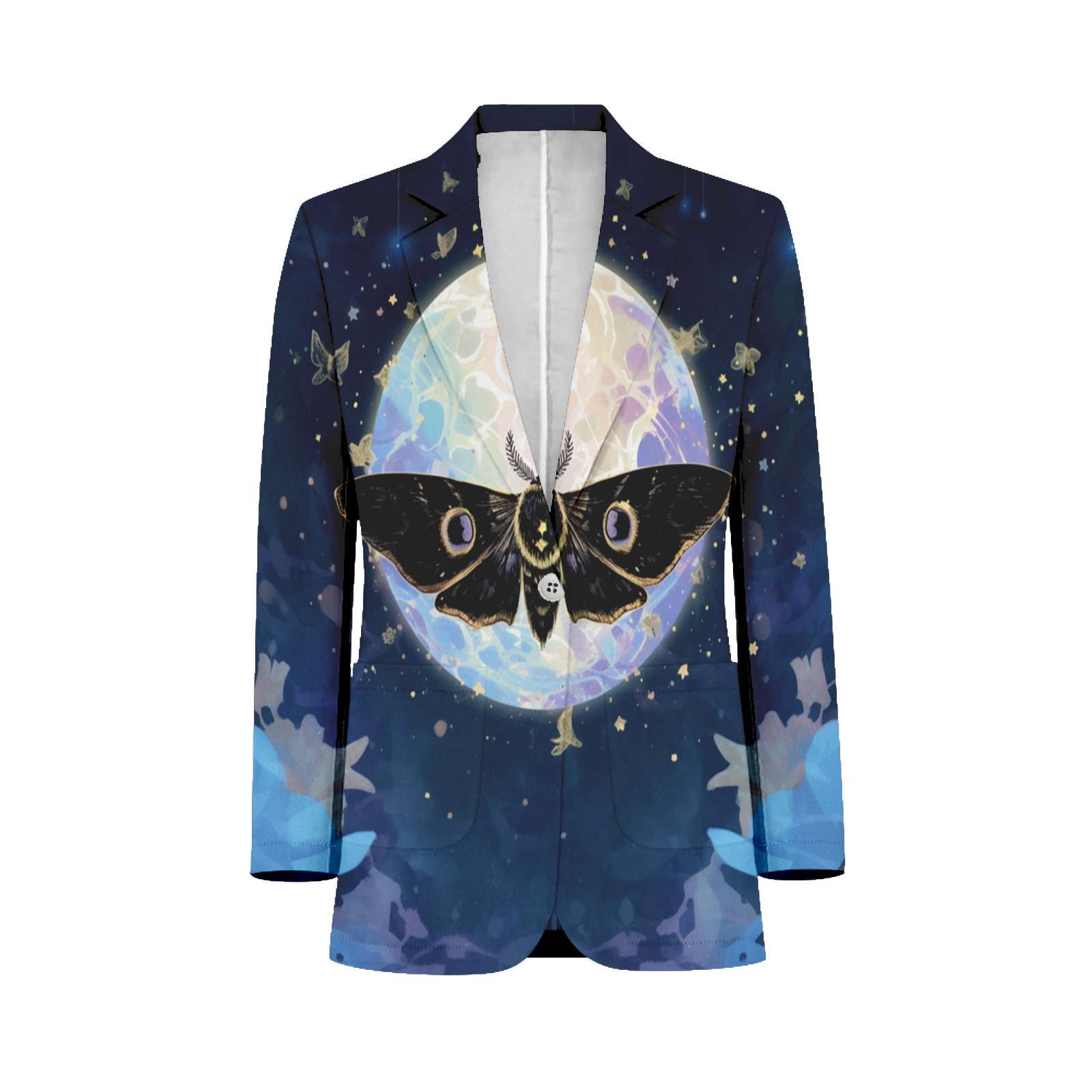 Death Moth Moon Customized Men's Suits full man Shawl Collar Gentleman ...