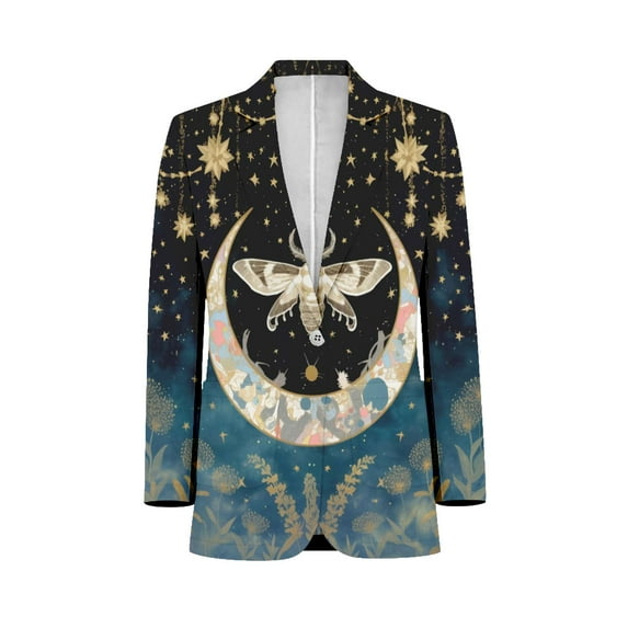 Death Moth Moon Men Blazers Slim Clothing Summer Jacket Man Oversize ...