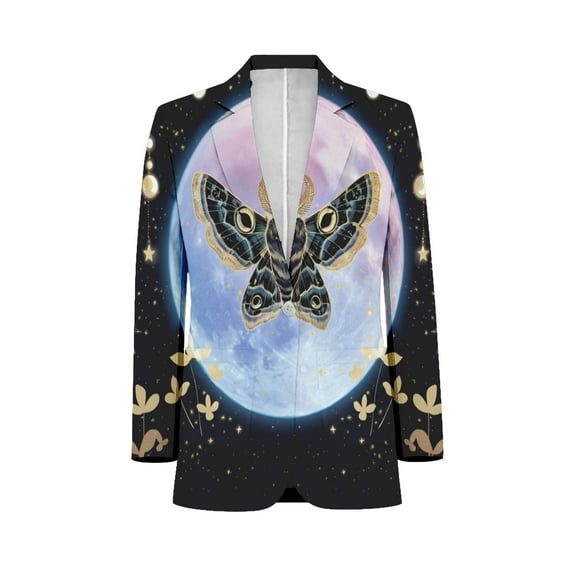 Death Moth Moon Men's Suit Blazer Casual Party Wear Slim Fit Suit ...