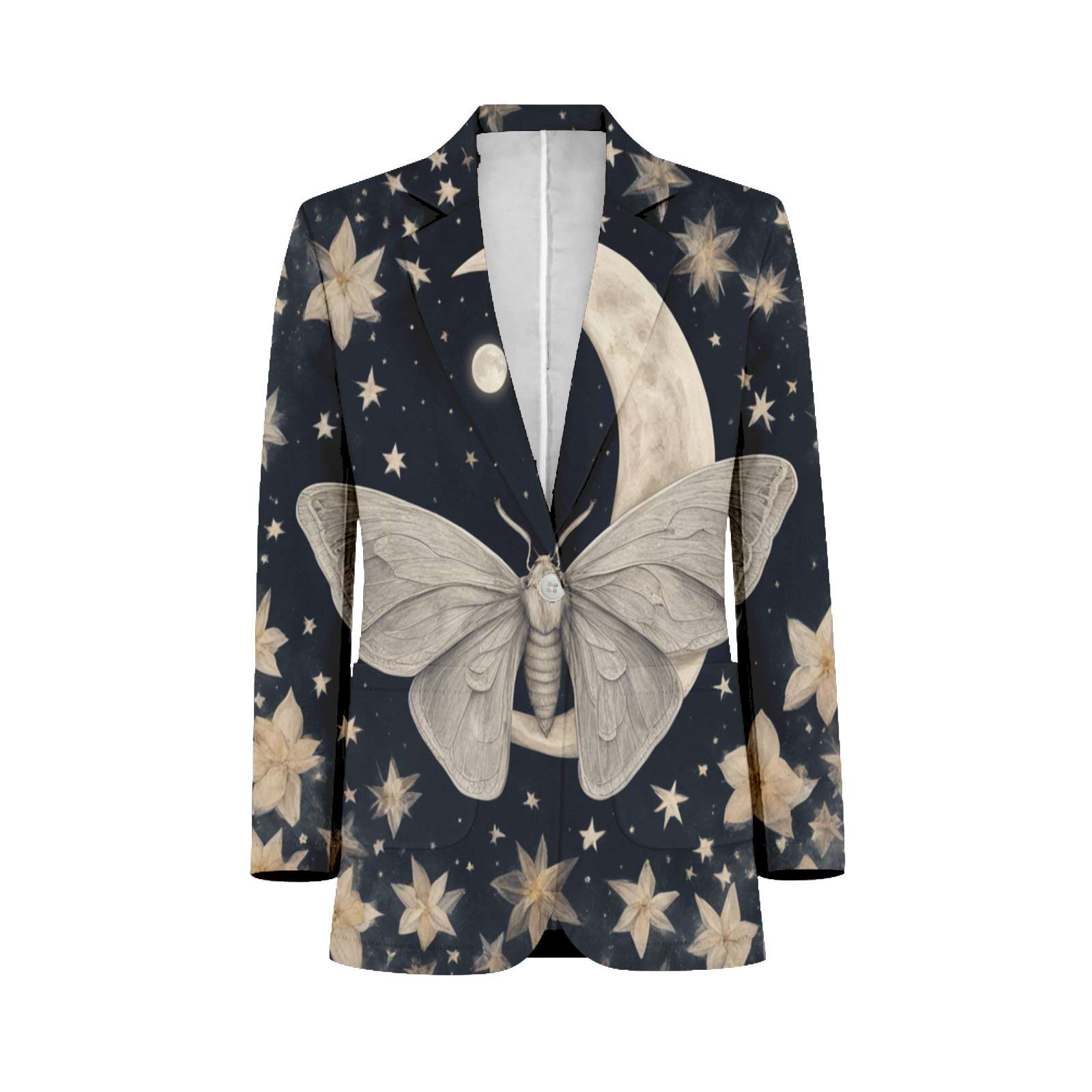 Death Moth Moon Men's Suit Blazer Casual Party Wear Slim Fit Suit ...