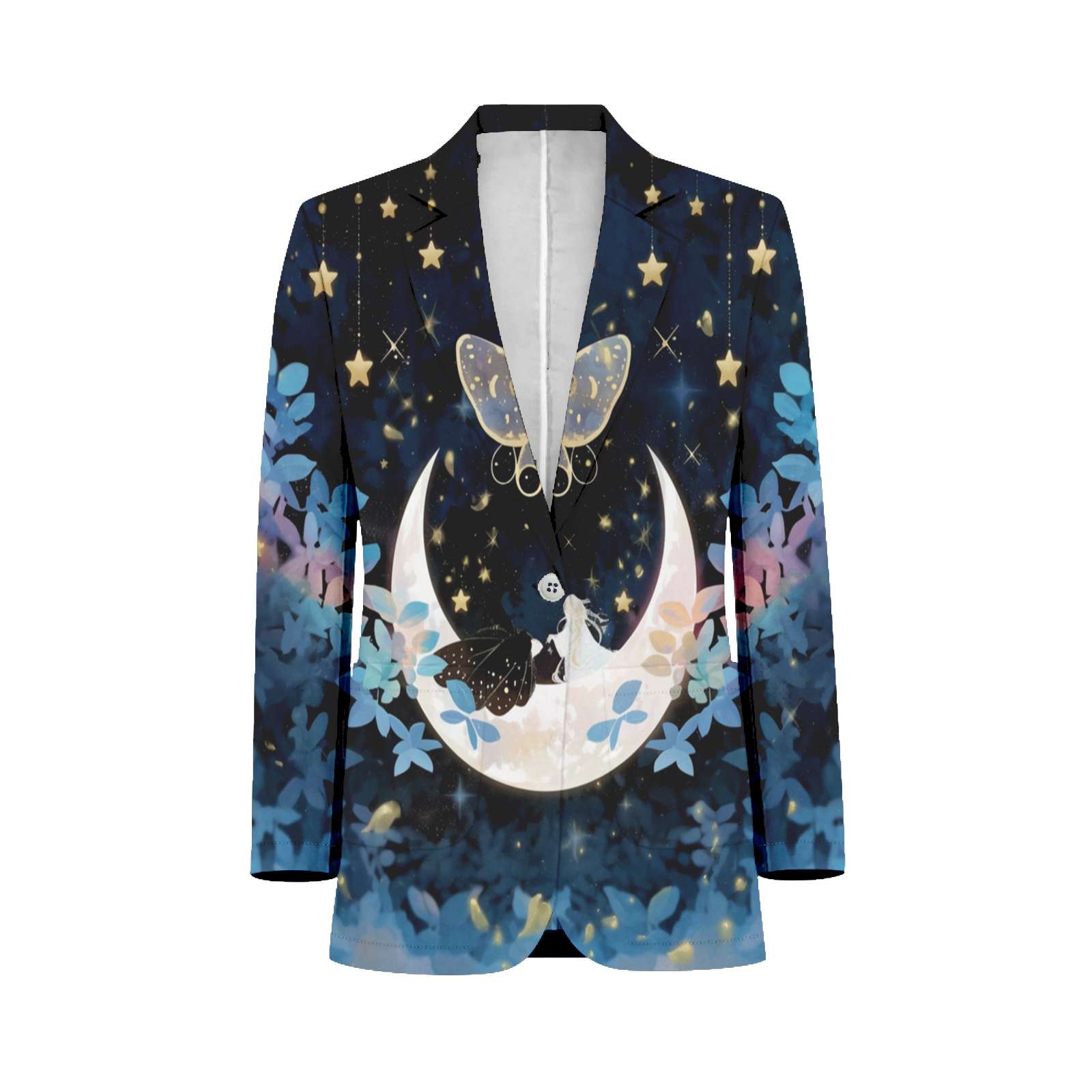 Death Moth Moon Mens Suits Shawl Collar Slim Fit Suit Mens Groom Jacket ...