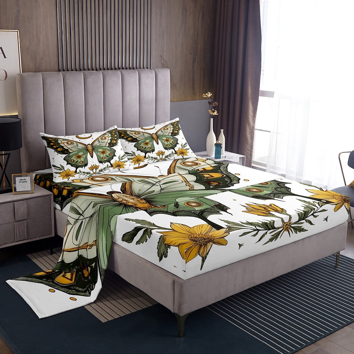 Death Moth Twin Bed Sheets for Adult Gothic Style Sheets Western ...