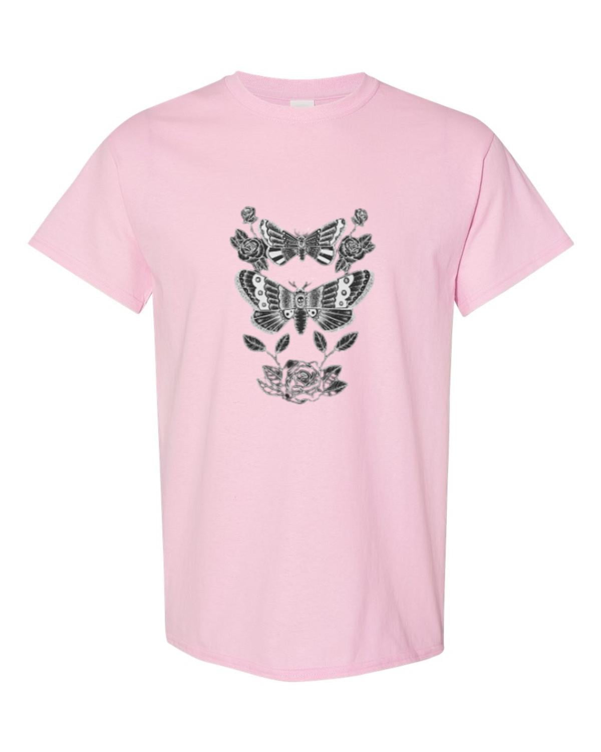 Death Moths - White Print Classic T-Shirt with Dark and Stylish Theme ...