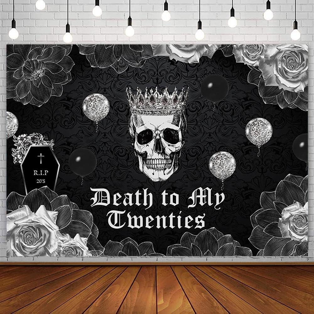 Death to My Twenties Backdrop for Thirties Birthday Party Decorations ...