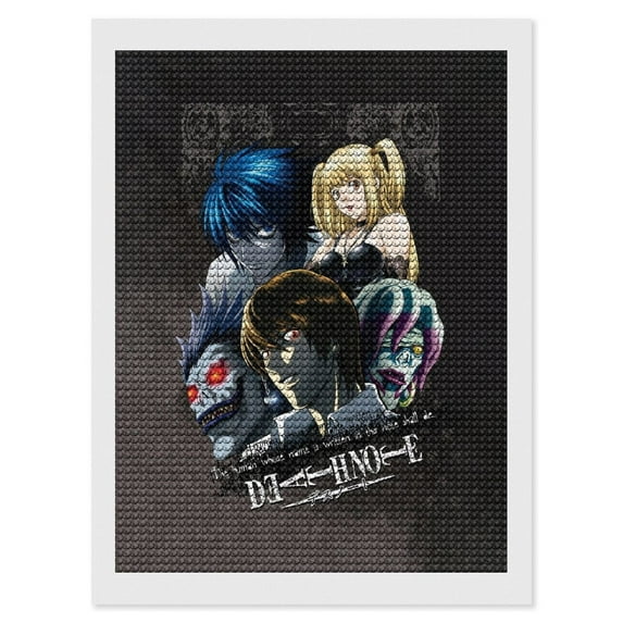 Death N0-te Diamond Art Kits for Adults Kids,DIY 5D Round Full Drill ...