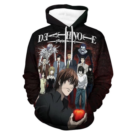 Death N0-te Hoodie Costume Cosplay Sweatshirt Sweater 3D Novelty Hooded ...