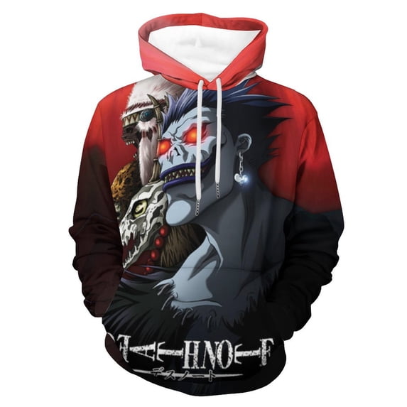 Death N0-te Hoodie Costume Cosplay Sweatshirt Sweater 3D Novelty Hooded ...