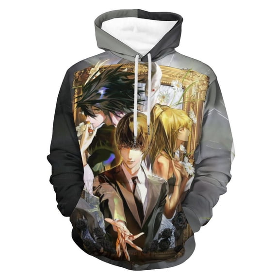 Death N0-te Hoodie Costume Cosplay Sweatshirt Sweater 3D Novelty Hooded ...