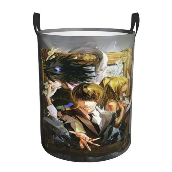 Death N0-te Laundry Basket with Handle Waterproof Fabric Hamper Laundry ...