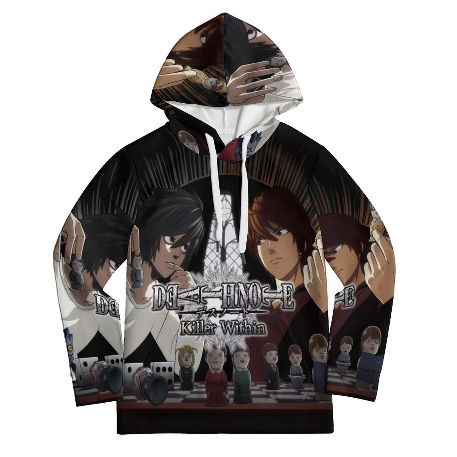 Death N0-te Lightweight Hoodie Anime Sweatshirts Pullover Long Sleeve ...