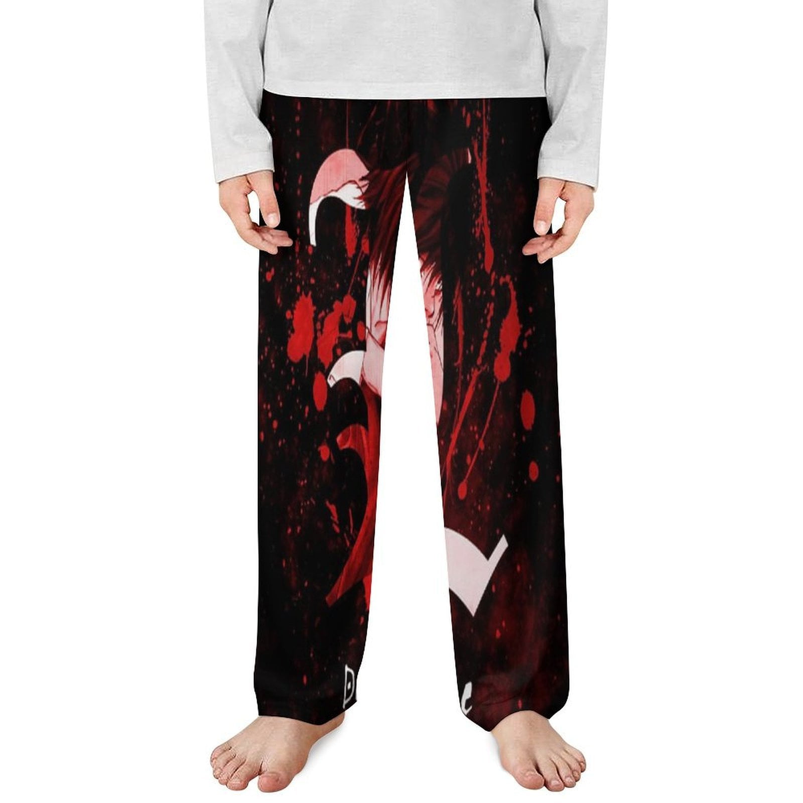 Death N0-te Pajama Pants Cartoon Casual Lounge PJ Bottoms with Pockets ...